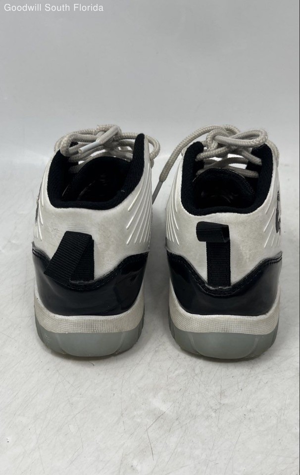 Shaq Kids Ice Retro White Black Lace-Up Sneakers Shoes Size 12C | eBay