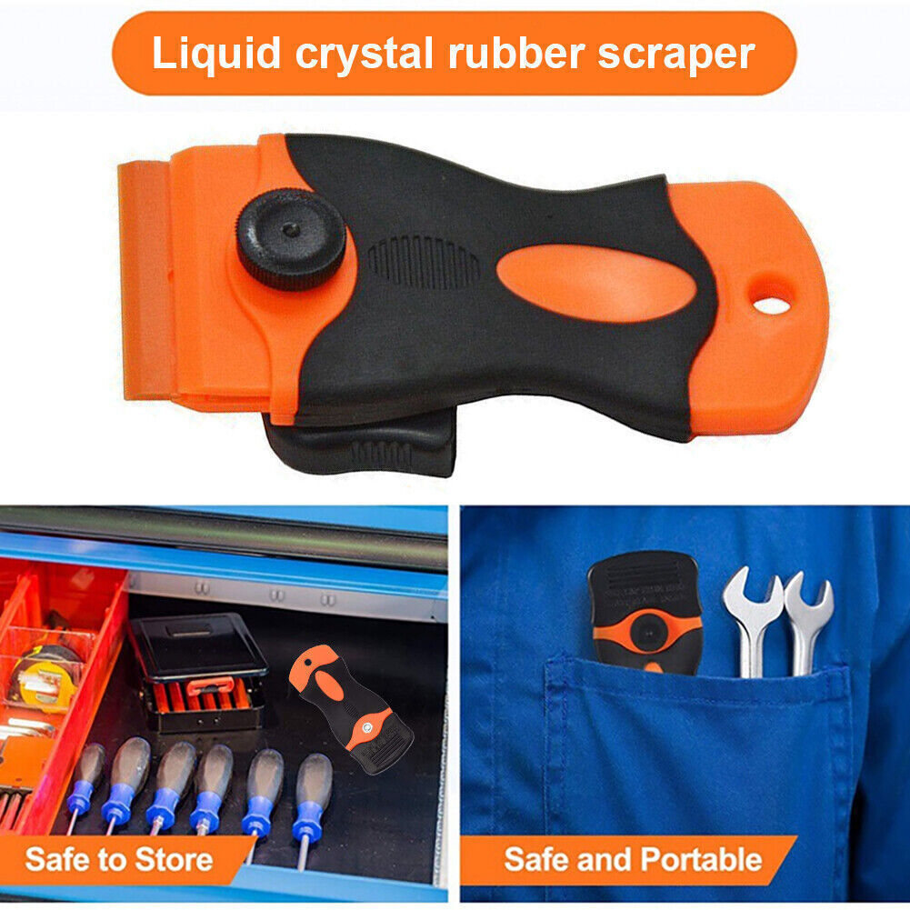 5-100 Pcs Plastic Scraper Razor Blades Auto Decals Stickers Remover No ...