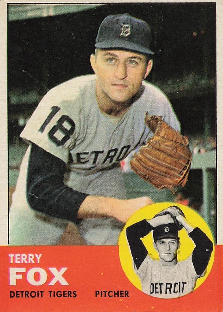 TERRY FOX 1963 TOPPS BASEBALL #44 | eBay