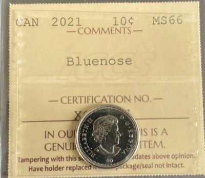 Canada - 10 Cents - 2021 - Bluenose - ICCS Certified - MS-66 | eBay