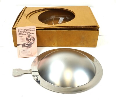 BS&B RB-90 Safety Pressure Relief Rupture Disk Size 10 13" 316 FEP 108/ ...