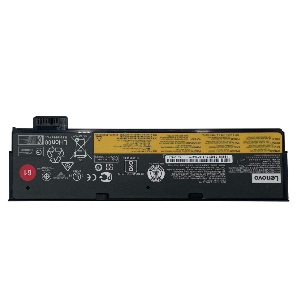 NEW Genuine 24Wh 01AV490 01AV424 01AV425 Battery For Lenovo Thinkpad ...