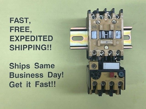 Allen Bradley 100-A12ND3 B Contacor with 12 A & 193 BSC 15 B Overload ...