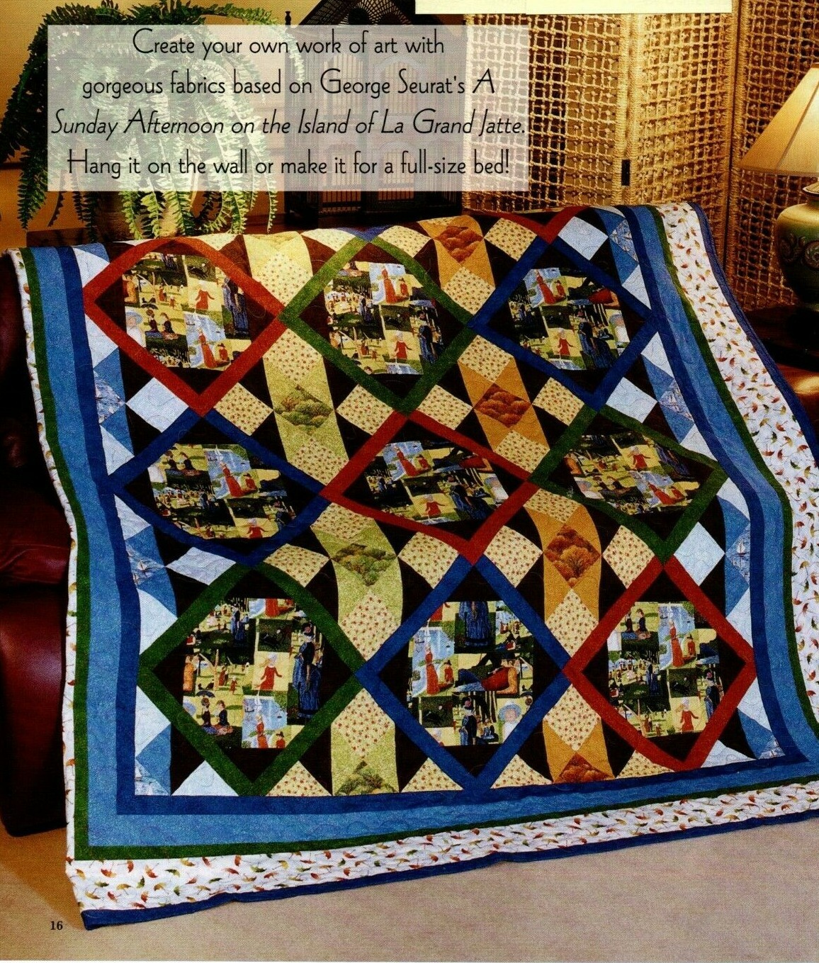 Sunday In The Park Quilt Pattern Pieced LF | eBay