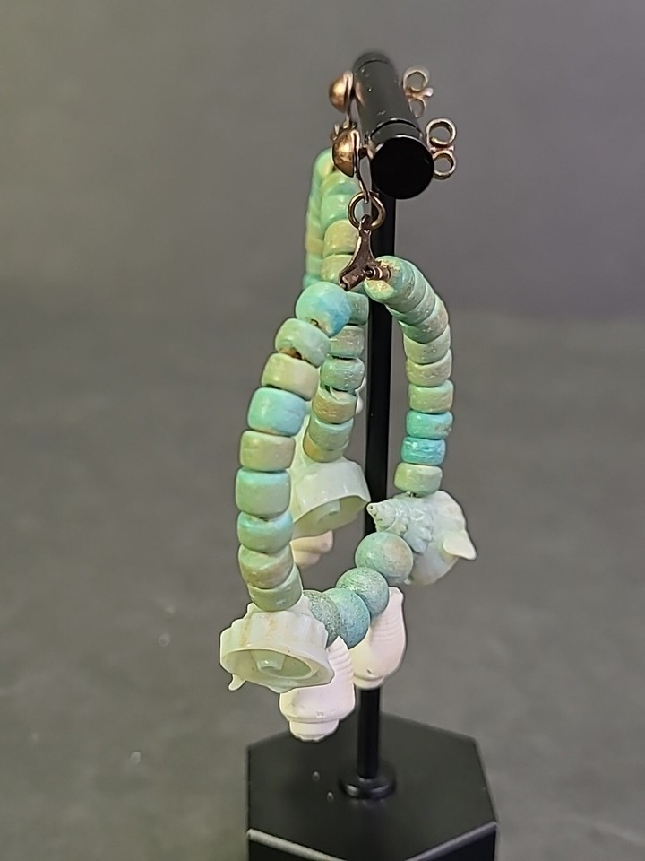 Statement Multi Clam Seashells & Turquoise Colored Beads Layered ...