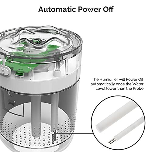 MOVTIP HCM-710 500ml Ultrasonic Cool Mist Humidifier - White for sale ...