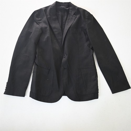 J.CREW 40L Black Somelos Linen Ludlow Slim Mens Blazer Suit Jacket ...