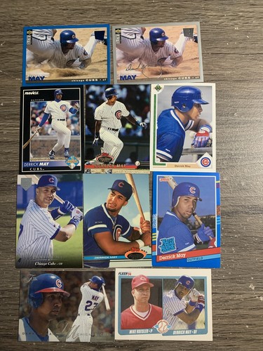 DERRICK MAY BASEBALL CARDS - Rc Cubs | eBay