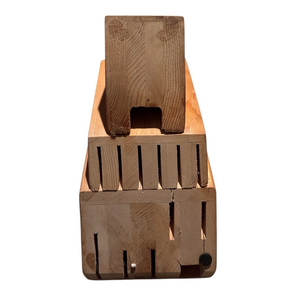 Farberware Wooden Knife Block Replacement 11 Slots Light Wood *BLOCK ...