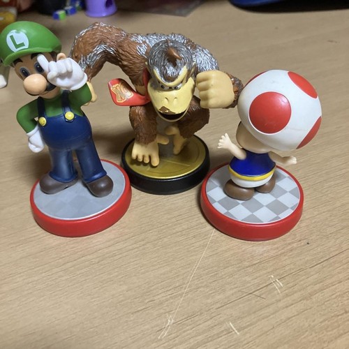 Amiibo Luigi Donkey Kong Kinopio Figure Set | eBay