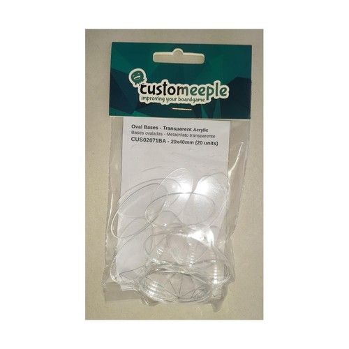 Customeeple Transparent 20mm x 40mm Oval Bases Pack New | eBay