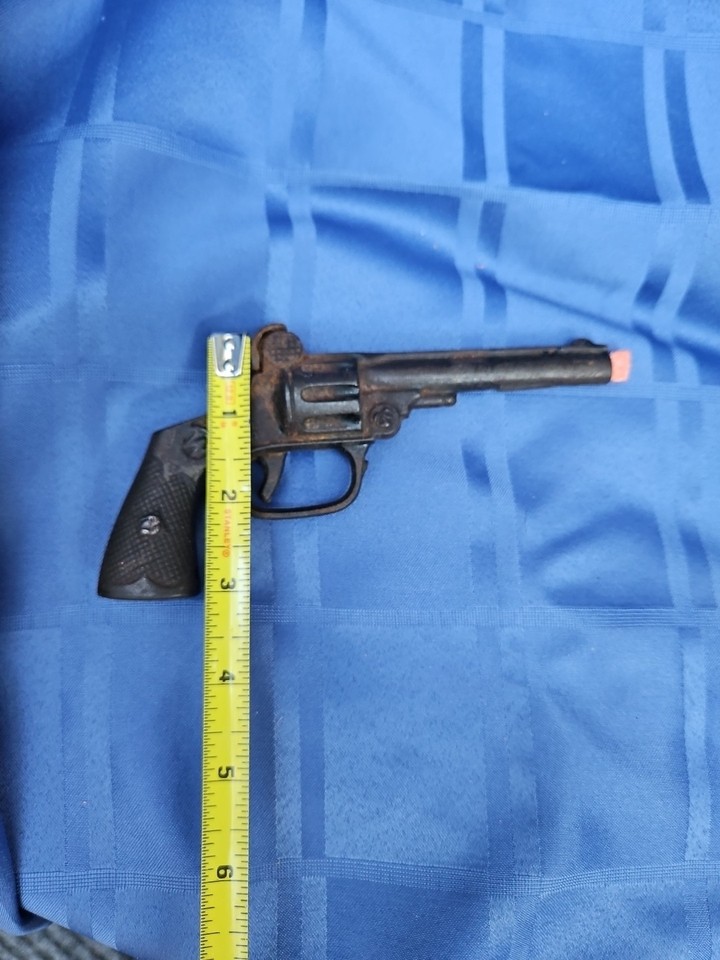 Antique Cast Iron Toy Cap Gun SNAP CAP PISTOL Slick Brand 1923 WORKS | eBay