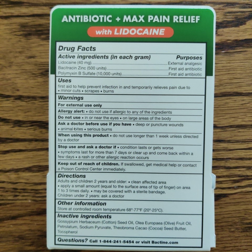 Bactine MAX Antibiotic + Pain Relieving Ointment - Antibiotic Ointment ...