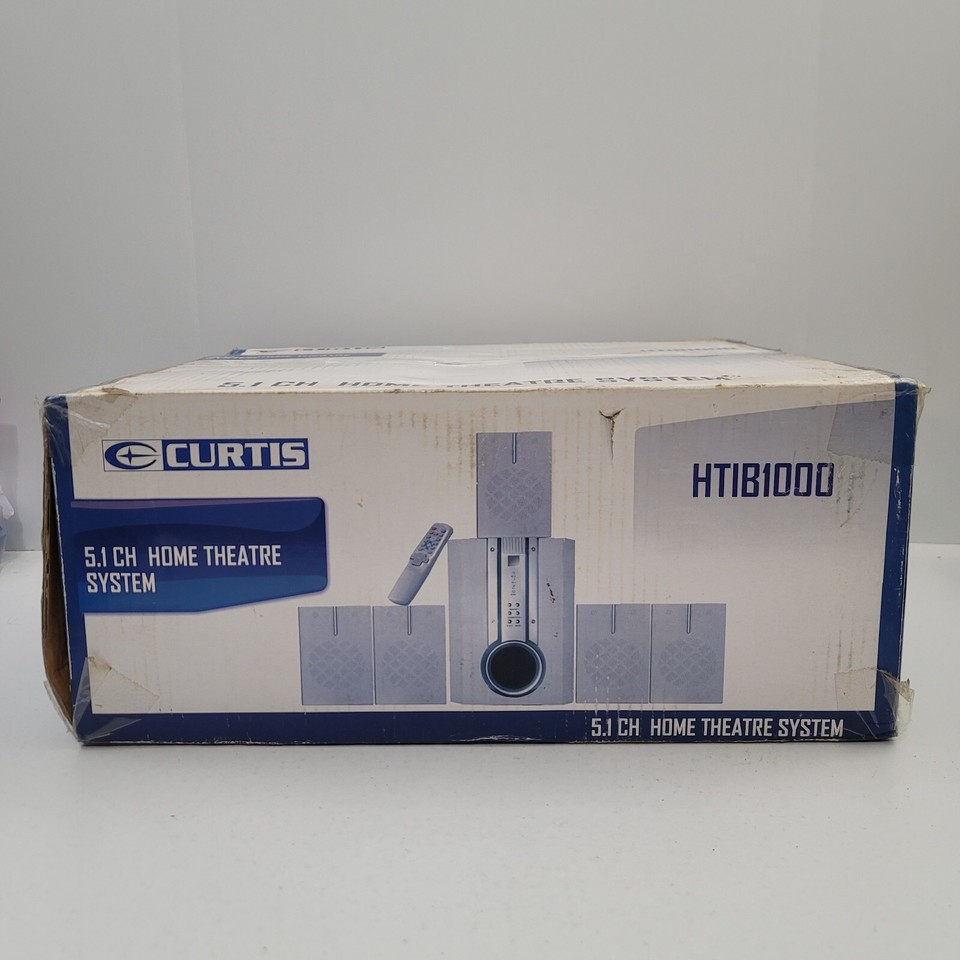 Curtis HTIB1000 5.1 CH Home Theatre System 5 Speakers & 1 Subwoofer New ...