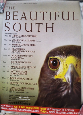 The Beautiful South Concert Tour 2003 instore promo poster 70x 40 ...