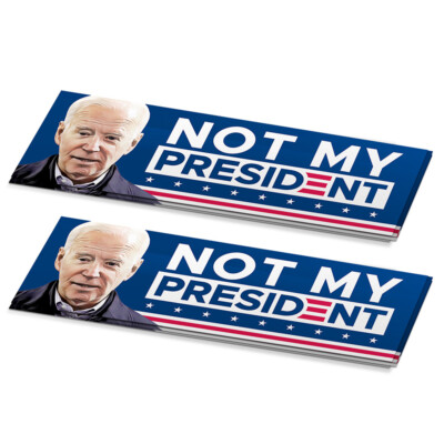 NOT MY PRESIDENT BUMPER STICKER DECAL | ANTI-BIDEN | SLEEPY JOE | PRO ...