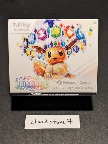Prismatic Evolutions POKEMON CENTER edition ETB Opened - No Packs/Promo ...