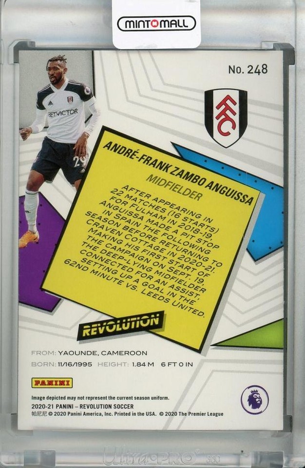 2020-21 Panini Revolution Premier League Fulham Andre-Frank Zambo ...