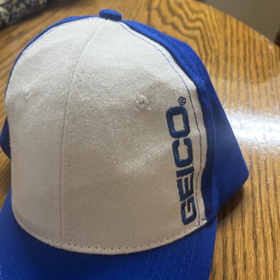 Geico Hat Insurance Employee Uniform Blue White | eBay