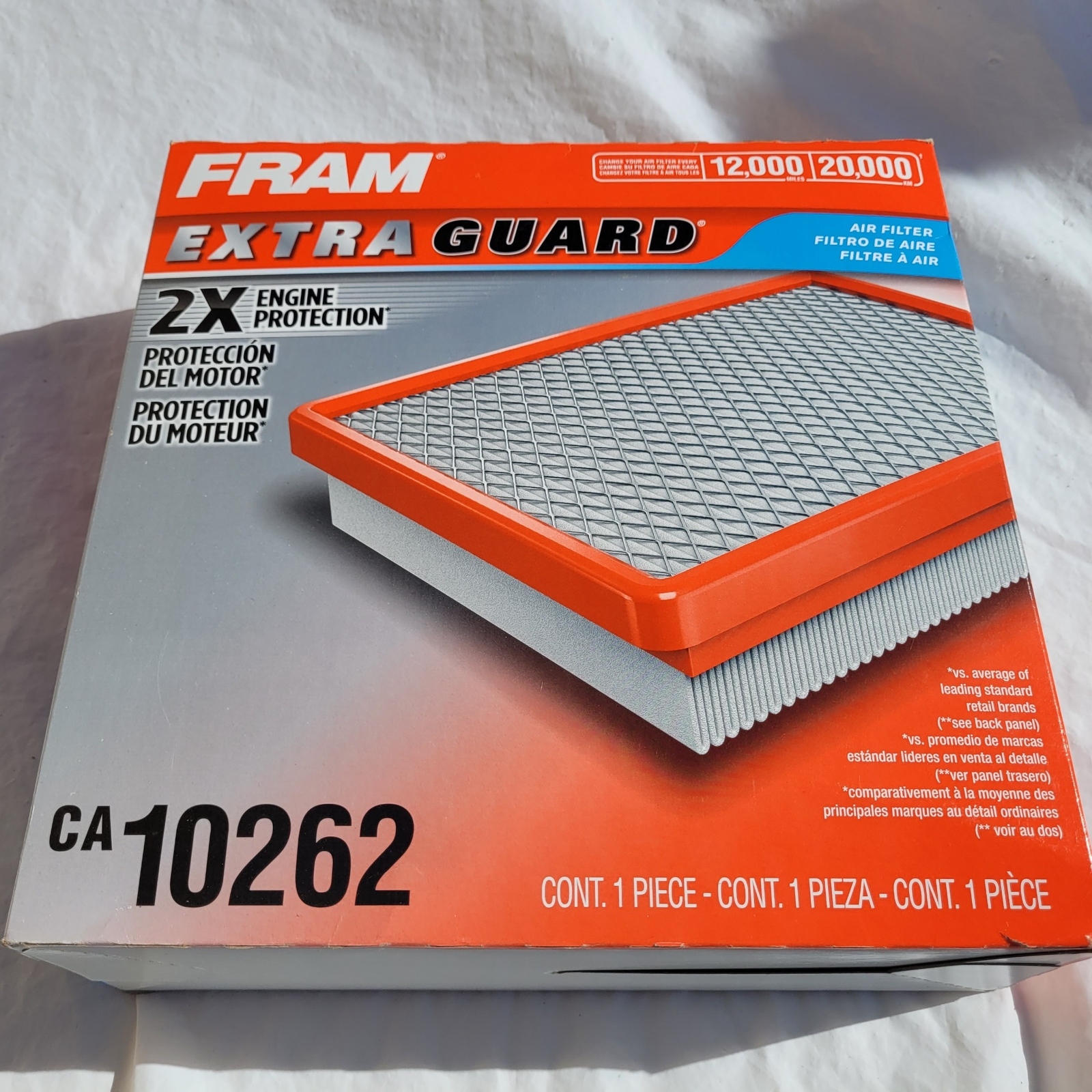 Fram CA10262 - Air filter cross reference