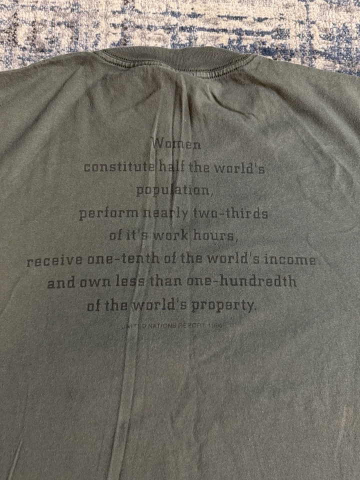 Vintage 90s RATM Rage Against The Machine Woman’s Suffrage T Shirt L ...