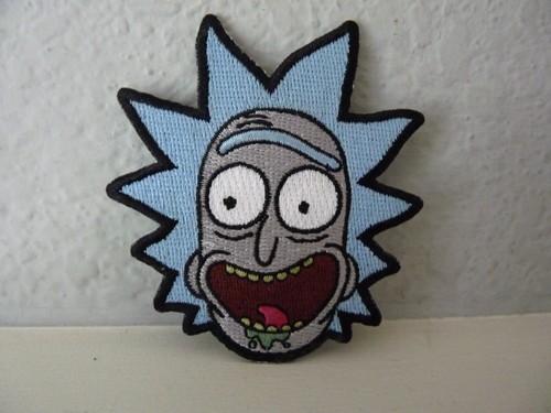 Rick and Morty DROOLING RICK Embroidered Iron-On Patch 3" NEW Free ...