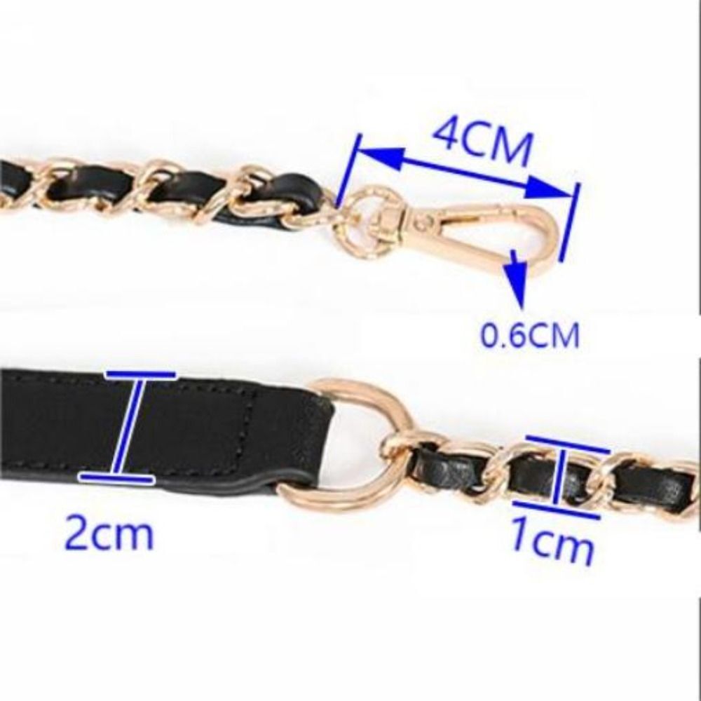 Solid Color Leather Bag Accessories Bag Strap Bag Metal Chain Shoulder ...