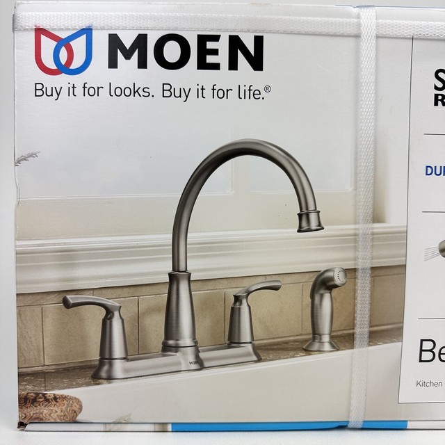 Moen Bexley Spot Resist Stainless Kitchen Faucet 87403SRS for sale ...