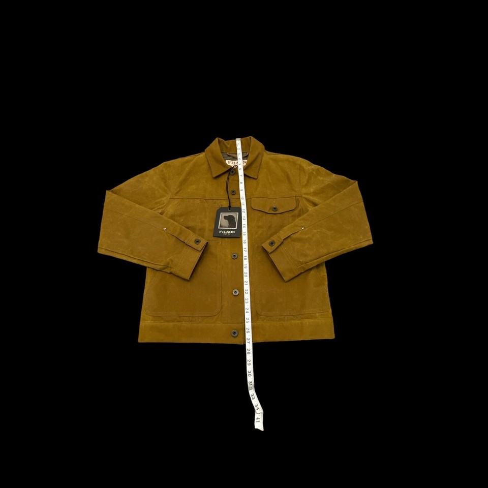 Filson Short Lined Cruiser Jacket Tin Cloth Waxed Dark Tan Small ...