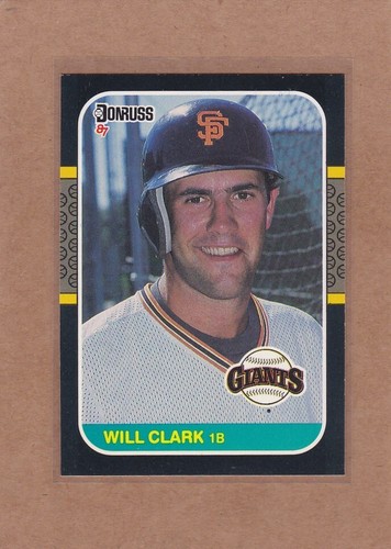1987 DONRUSS BASEBALL WILL CLARK ROOKIE #66 GIANTS NMMT *E1796 | eBay