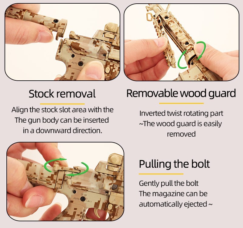 AR-15 1:3 Die Cast Collectible Mini Non Goat Gun Non-firing Model Carry ...