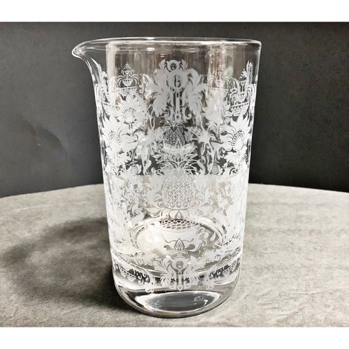 ABSOLUT ELYX DEMASK Vodka Martini Mixing Glass Beaker Spout Thick Base ...
