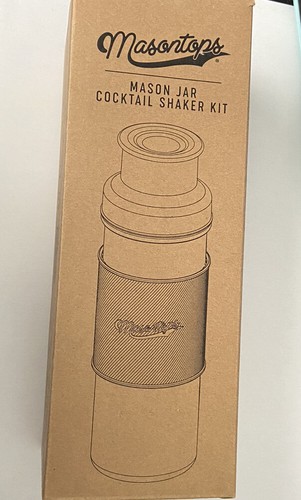 Masontops Turquoise Mason Jar Cocktail Shaker Kit FabFitFun Winter 2021 ...