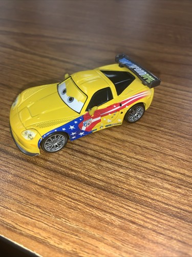 Disney Pixar Cars 2 Jeff Gorvette Racer #24 World Grand Prix Yellow ...