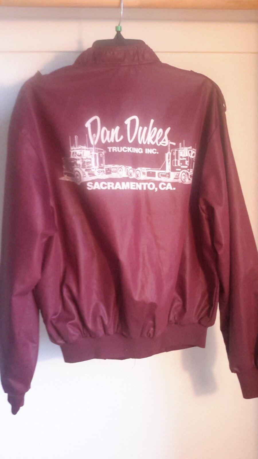 Vintage Dan Dukes Trucking Inc Sacramento Truck Driver Jacket Mens Size ...