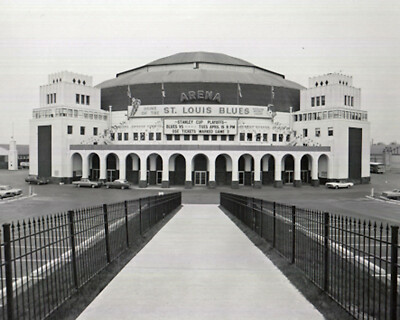 St Louis Blues Checkerdome Arena, 8x10 B&W Photo | eBay