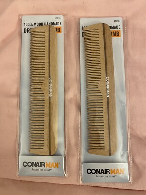 Conair Man Handmade Wood Dressing Pocket Comb #93137 - Lot Of 2 | eBay