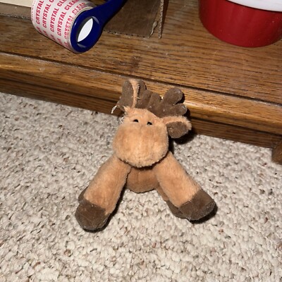 Manhattan Toy SOFT MORRIS MOOSE Lovey Plush STUFFED ANIMAL Toy Brown ...
