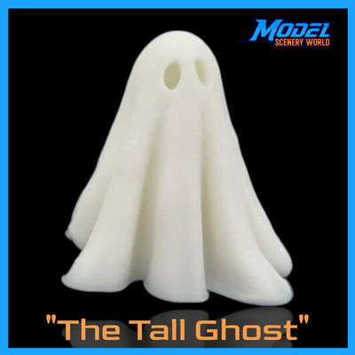 Tall Ghost - HO Scale 1:87 - White | eBay