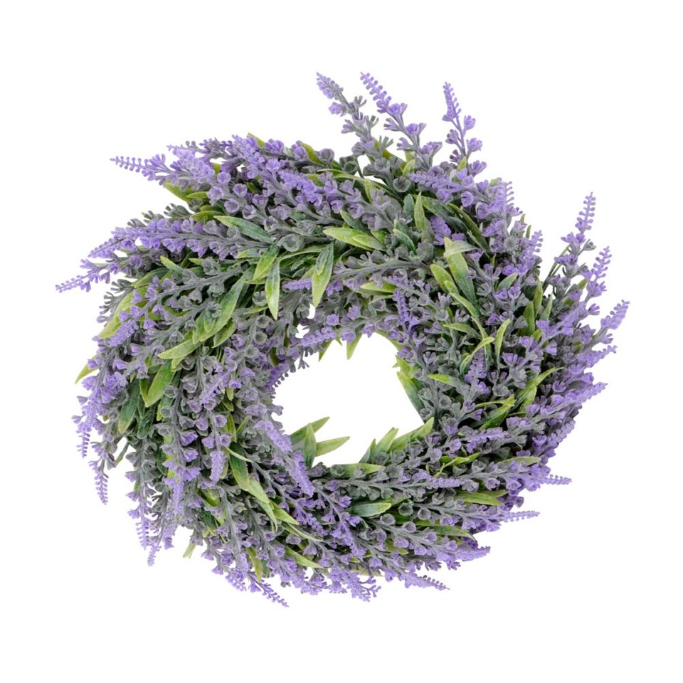 Fake Lavender Garland Faux Flower Artificial Door Wreath Pendant | eBay ...