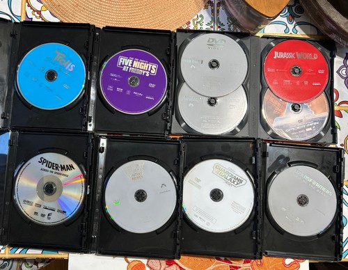 Huge Lot of 10 DVD Movies in Generic Cases Action Comedy Drama Kids ...