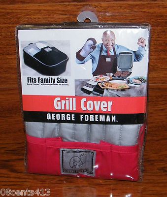 George Foreman (027 GCP) Red Grill Cover Fits GR26 Series Grills **NEW ...