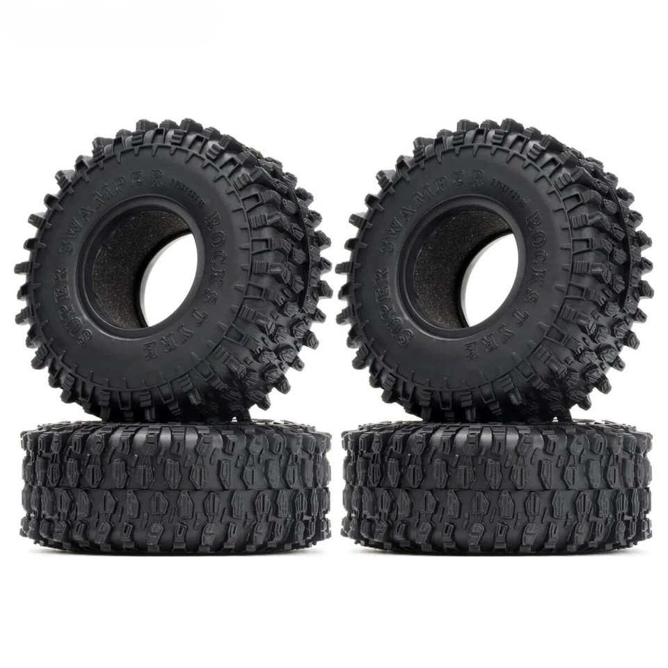 12mm Hex 1.55" Wheel Tires Rocks Tyre for RC D90 TF2 Tamiya CC01 LC70 ...
