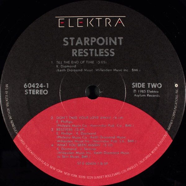 Starpoint - Restless - Elektra, Elektra - 60424-1, 9 60424-1 - LP, Album 1183977 | eBay