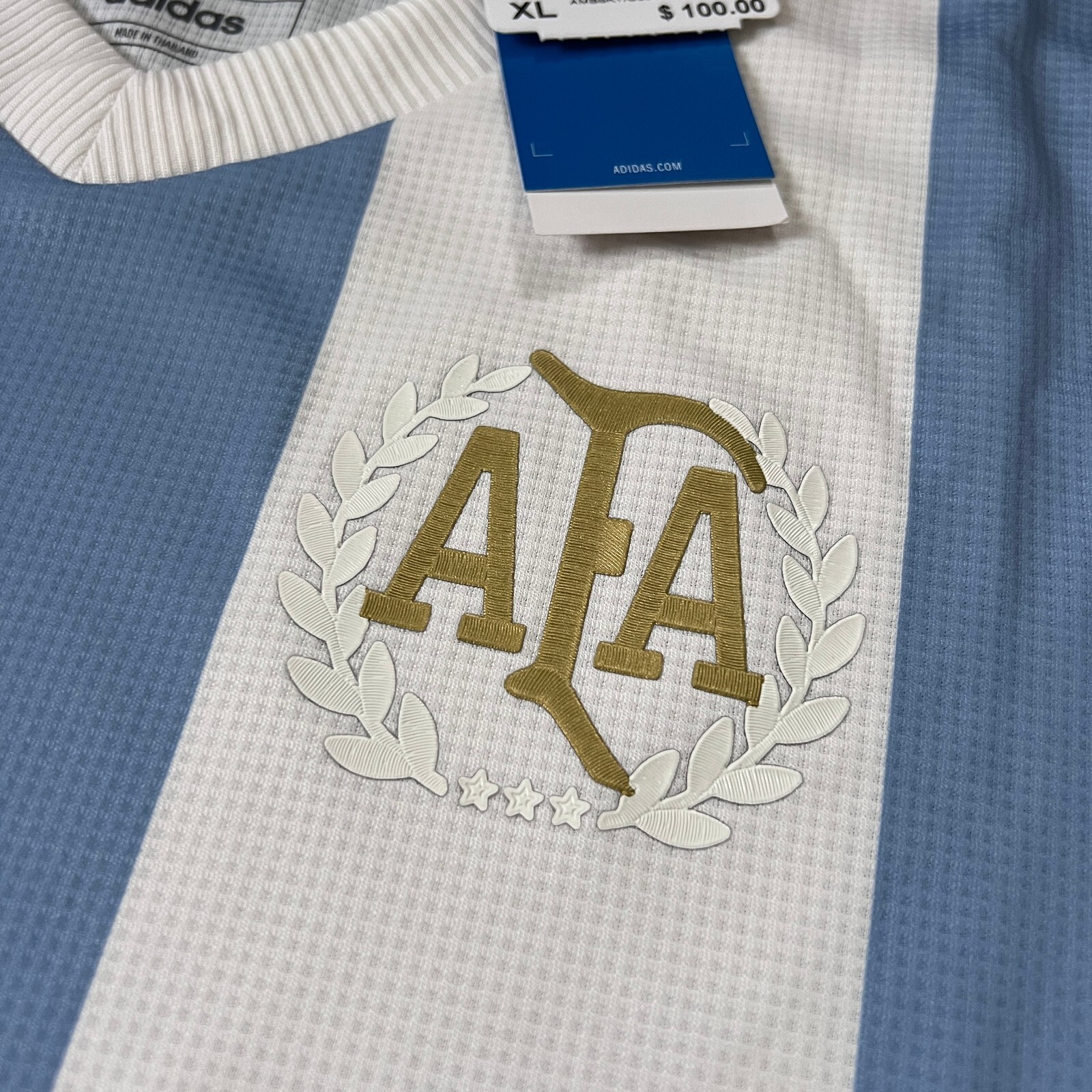 Argentina Jersey Anniversary 2024 Soccer Shirt JF2641 Adidas Mens Size ...