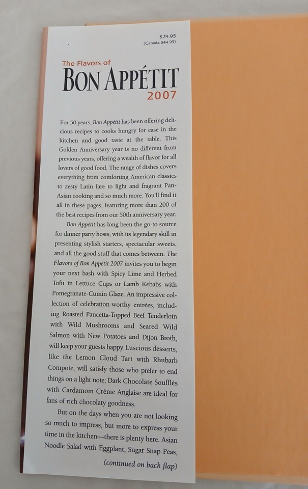 The Flavors Of Bon Appetit 2007 Hardcover 240 Pages | eBay
