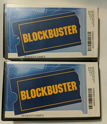 2 Blockbuster Video vintage VHS Empty Clamshell case with Logo | eBay