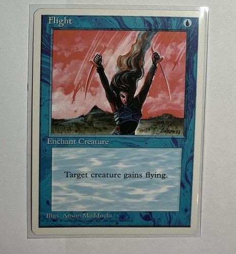 Magic the Gathering. MTG *Flight* 4th Edition. Rare | eBay