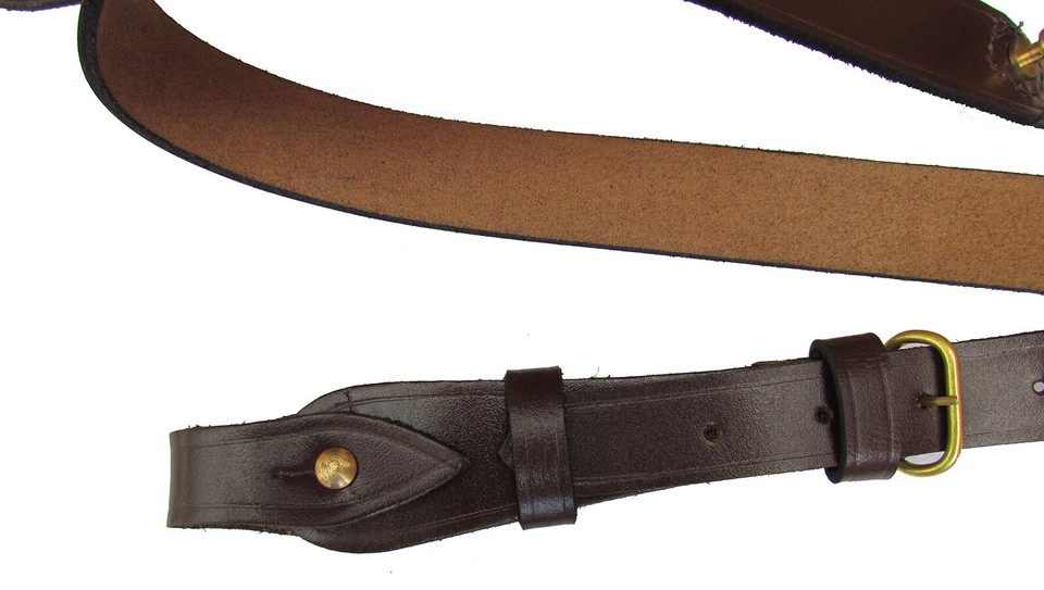 USL Sam Browne Belt + Sam Brown Shoulder Strap Brown Leather Brass Sam ...