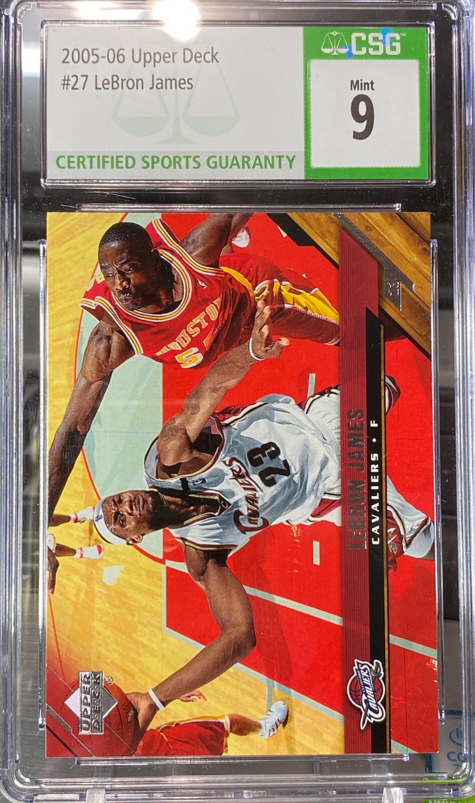 2005-06 Upper Deck #27 Lebron James CSG Mint 9 | eBay